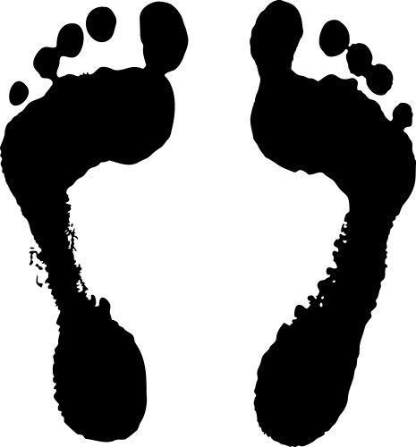Feet Silhouette Vector Images (over 5,100)