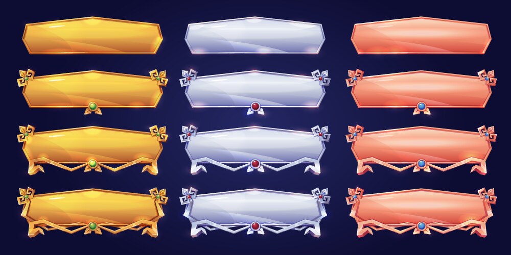 Game Menu Buttons Vector Images (over 8,400)