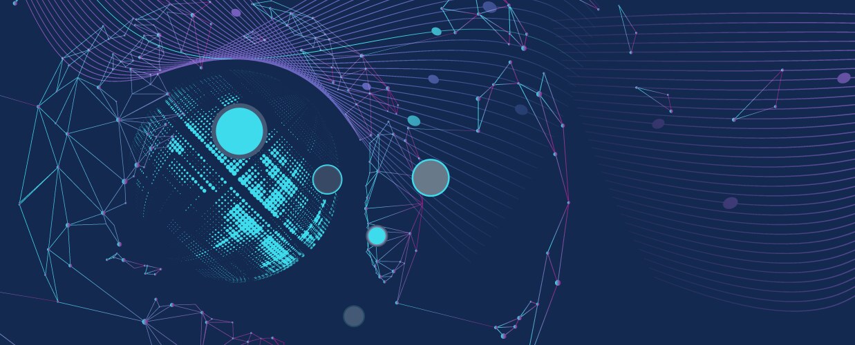 Abstract tech background futuristic technology Vector Image