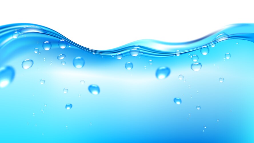 Blue Water Wave Splash Royalty Free Vector Image