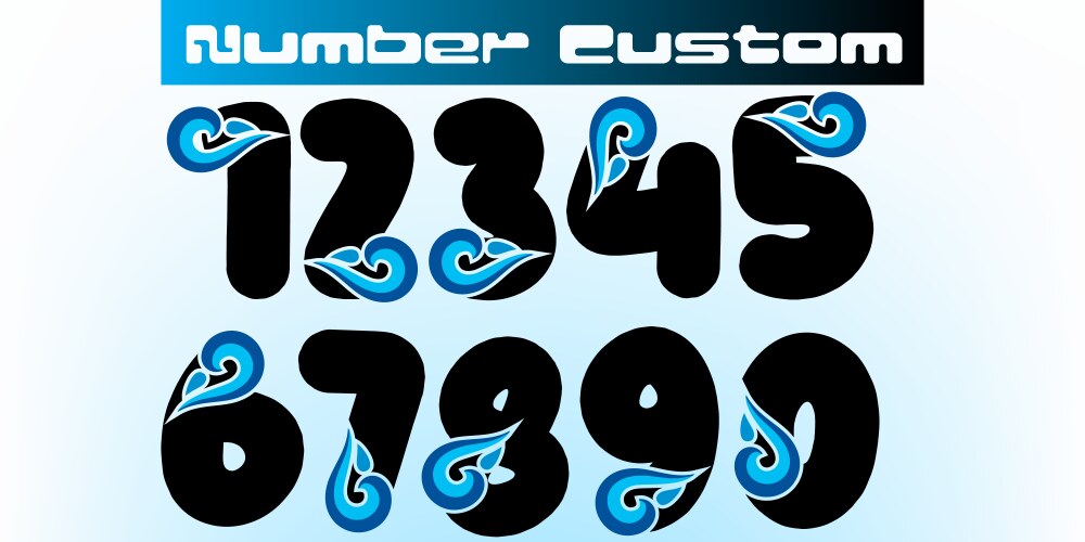Set numbers Royalty Free Vector Image - VectorStock