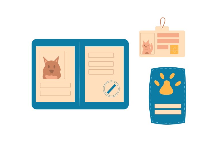 Microchip scanner pets veterinary identification Vector Image