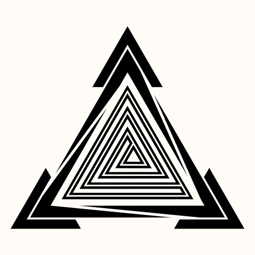 Sacred geometry triangle based symbol and elements
