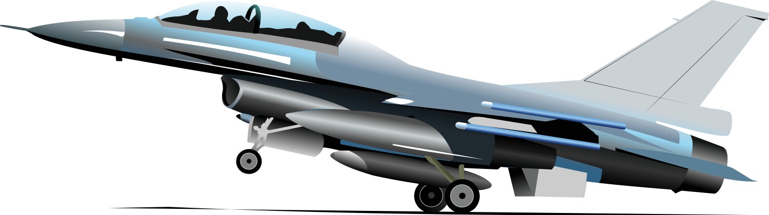 F-16 Fighting Falcon Jet Royalty Free Vector Image