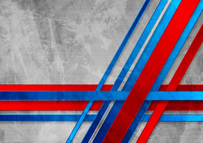 Corporate abstract background with blue red Vector Image