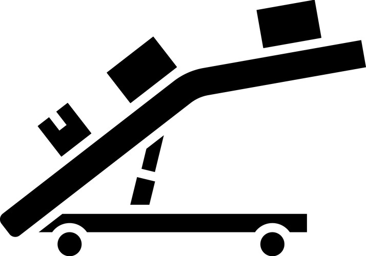 Warehouse transportation system icon Royalty Free Vector