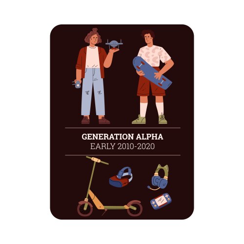 Generation Alpha Vector Images (over 100)