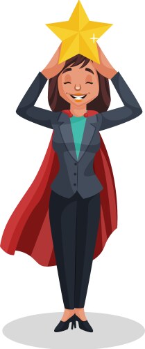 Hr manager cartoon character Royalty Free Vector Image