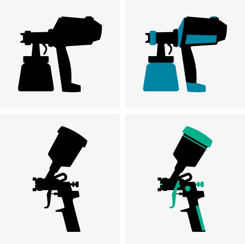 Icon spray gun in retro style tool car painting Vector Image