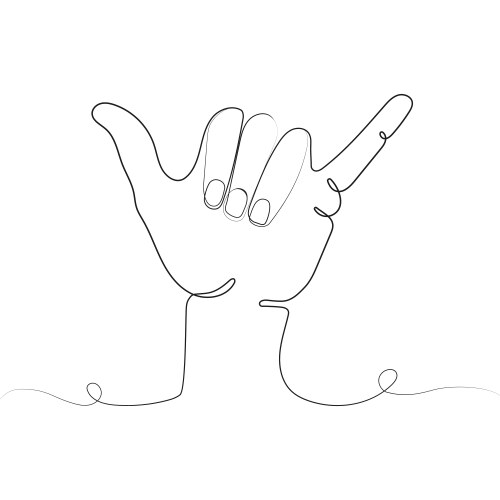 Shaka Outline Vector Images (over 140)