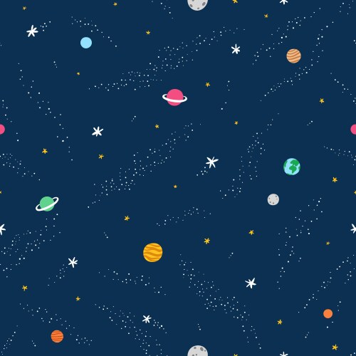 Space seamless gradient background Royalty Free Vector Image