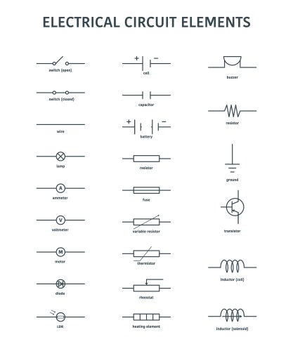 Electric Circuit Symbols Vector Images (over 27,000)
