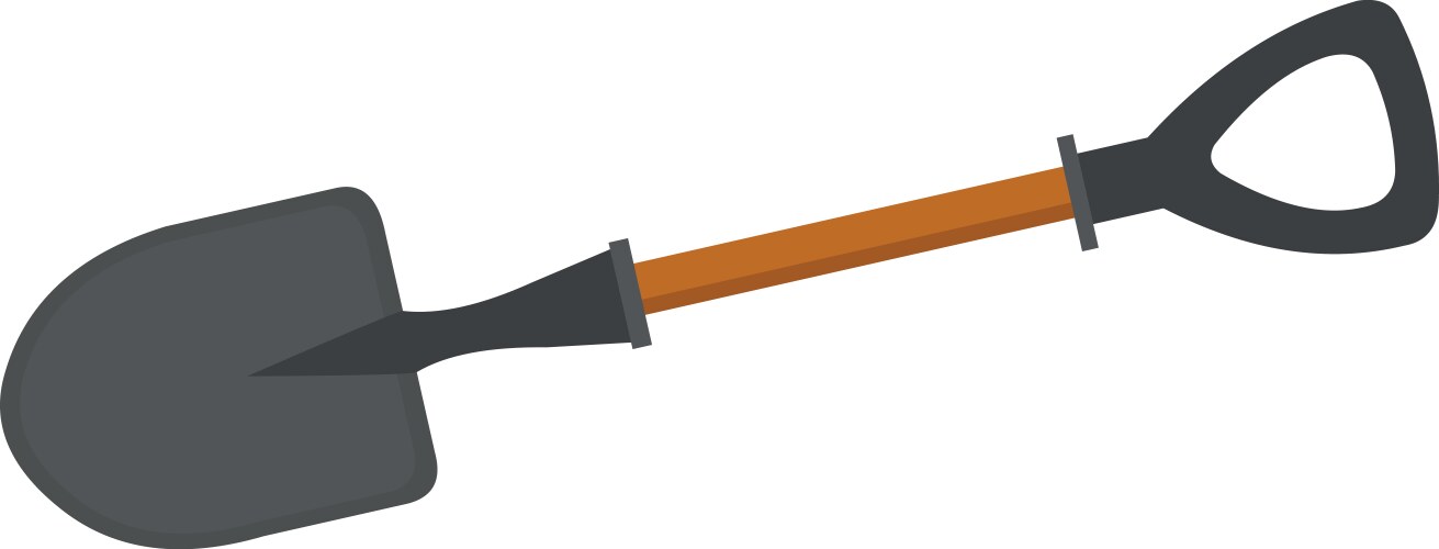 Hand shovel Royalty Free Vector Image - VectorStock