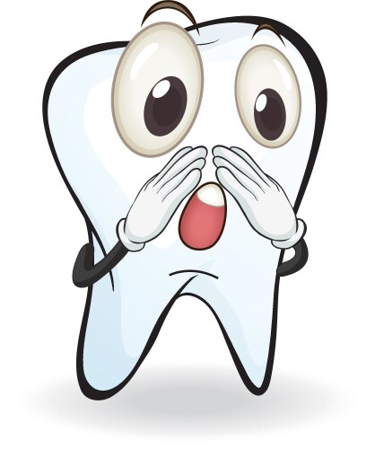 Smiling tooth with tooth-brush Royalty Free Vector Image