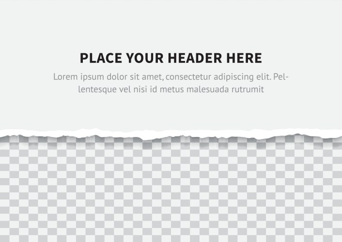 Torn paper banner Royalty Free Vector Image - VectorStock