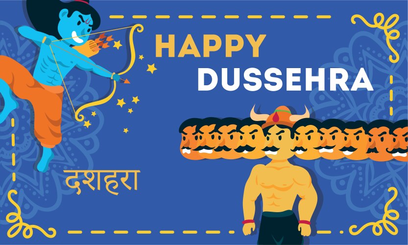 Happy dussehra fonts Vector Images & Graphics for Commercial Use ...