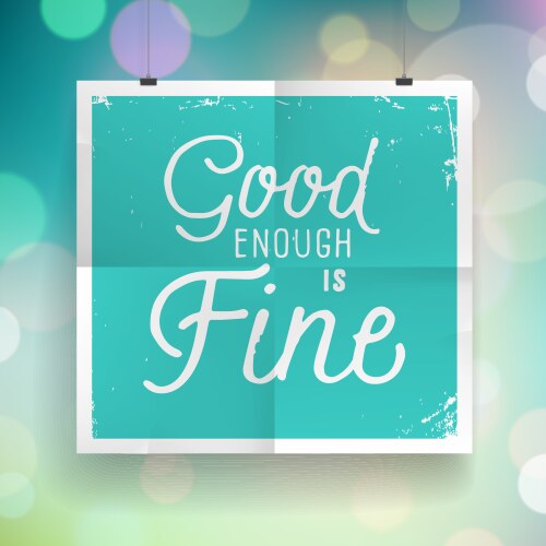 Inspirational poster Royalty Free Vector Image