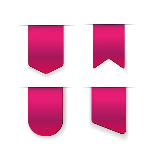 Blank ribbon set Royalty Free Vector Image - VectorStock