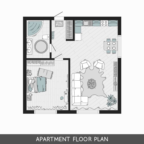 Furniture Plan View Vector Images (over 4,200)