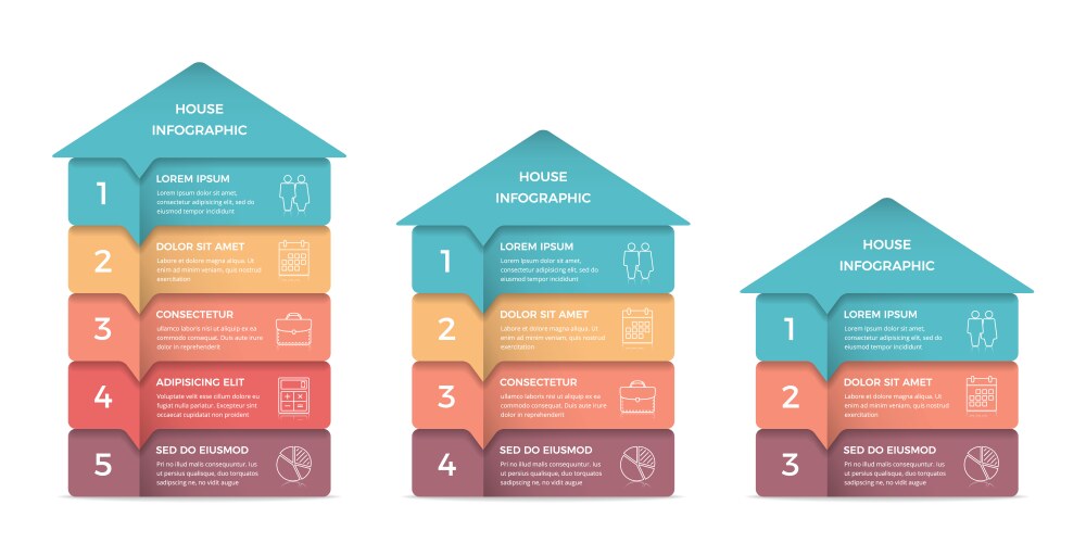 House - infographic template Royalty Free Vector Image