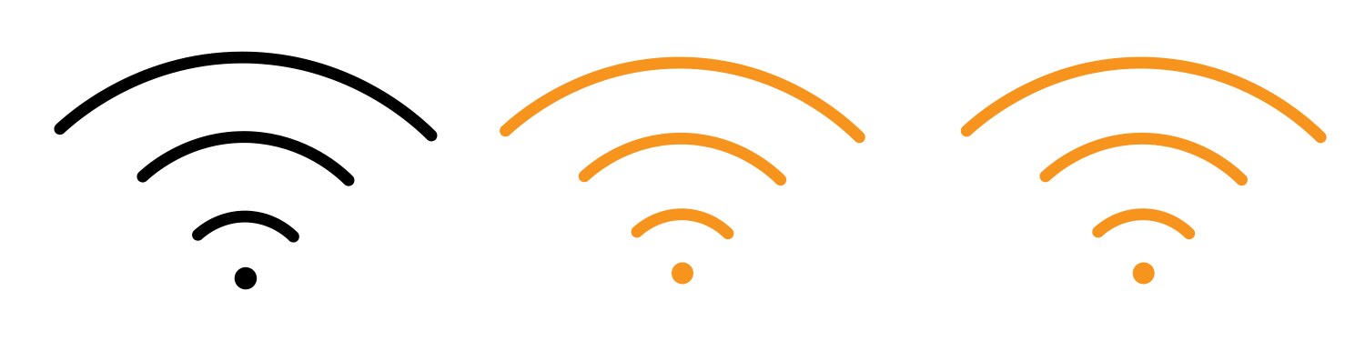 Wifi signal icon for internet connectivity Vector Image