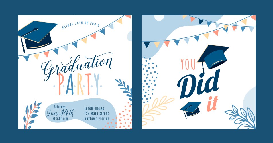 Graduation Invitation Background Vector Images (over 19,000)