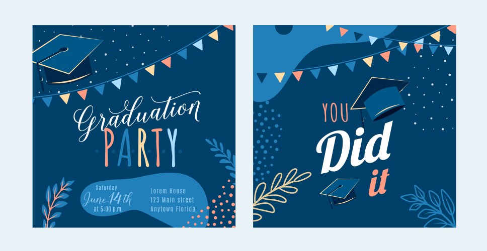 Graduation Invitation Background Vector Images (over 19,000)