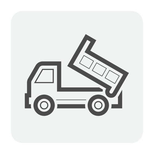 Construction truck tipper Royalty Free Vector Image
