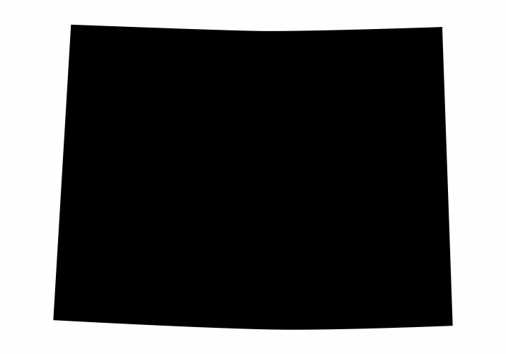 Wyoming map shape united states of america flat – Royalty-Free Vector ...