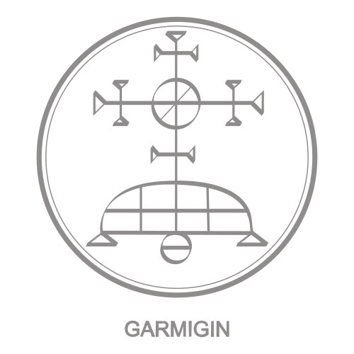 Collection demon symbols and their sigils Vector Image