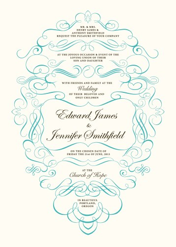 Invitation templates Royalty Free Vector Image