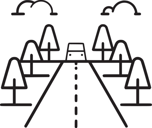 Road icons Royalty Free Vector Image - VectorStock
