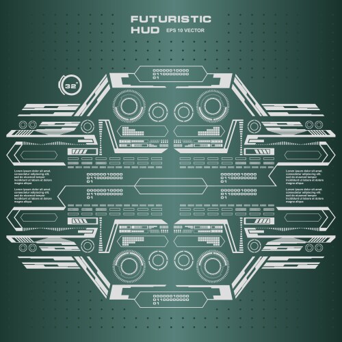 Futuristic green virtual graphic touch user – Royalty-Free Vector ...