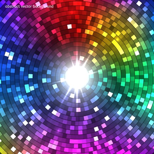 Blue disco ball background Royalty Free Vector Image