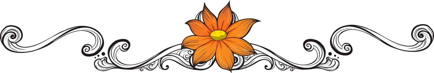 A simple flower border Royalty Free Vector Image