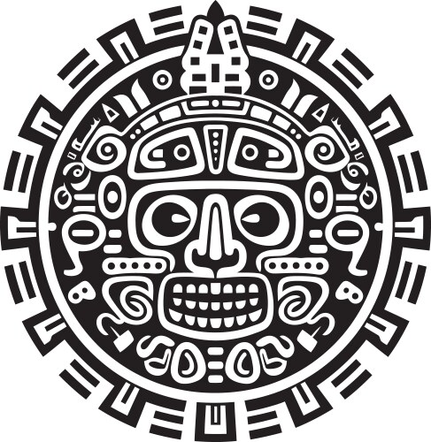 Aztec marvels elegance artistry logos Royalty Free Vector