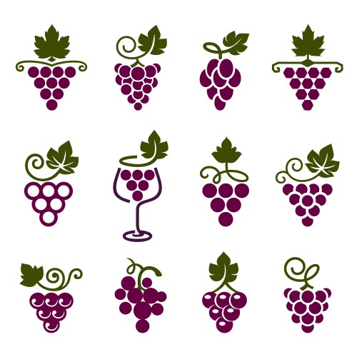 Grapes Outline Vector Images (over 14,000)