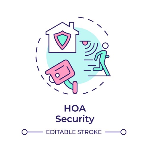 Administrative services multi color concept icon Vector Image