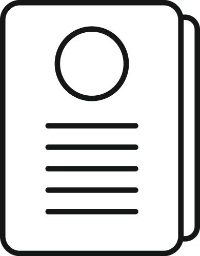 Personal identification document with photo Vector Image