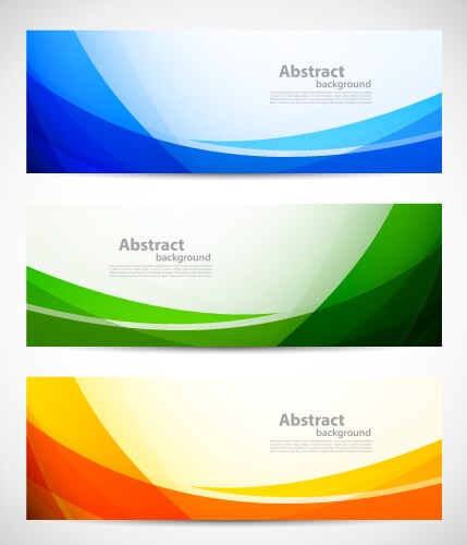 Header banners Royalty Free Vector Image - VectorStock