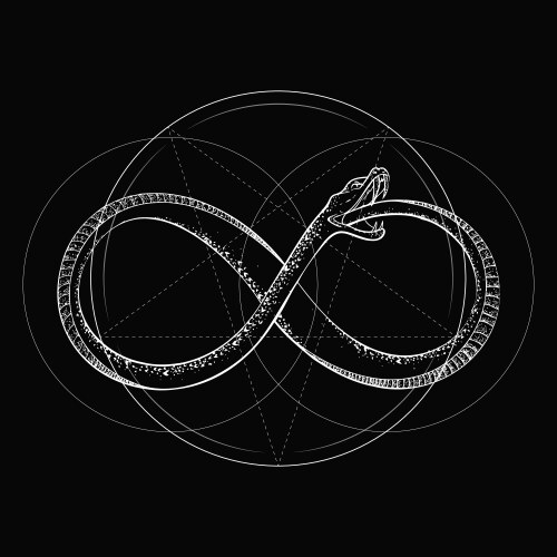 Uroboros Logo Uroboros Dragon Flamel Snake Alchemy Gnosticism Patch