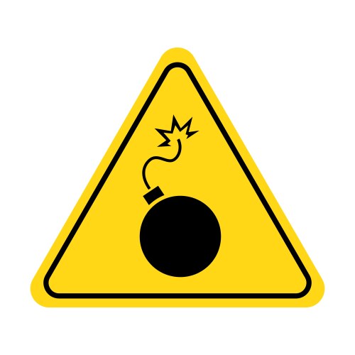 Danger sign Royalty Free Vector Image - VectorStock