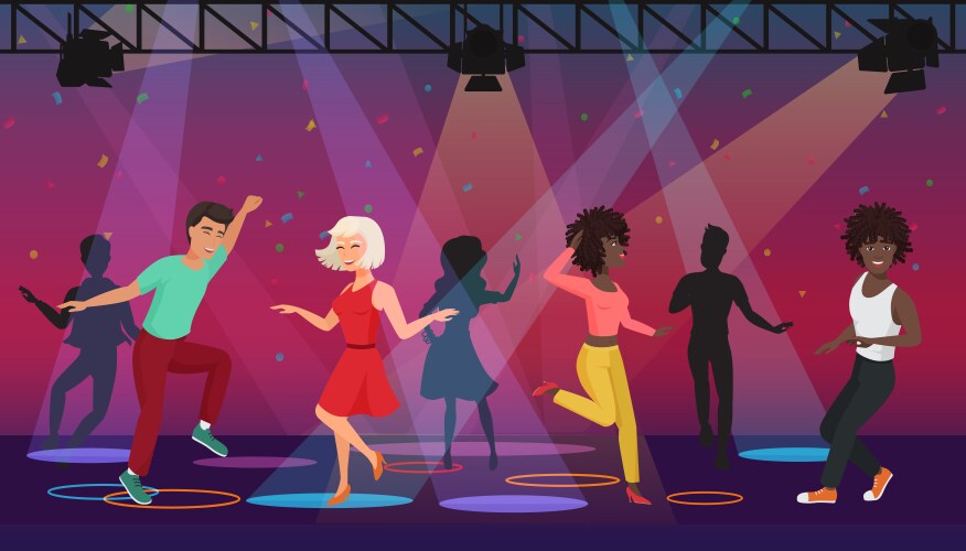 Cartoon People Dancing Vector Images (over 23,000)