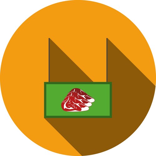 No meat sign Royalty Free Vector Image - VectorStock