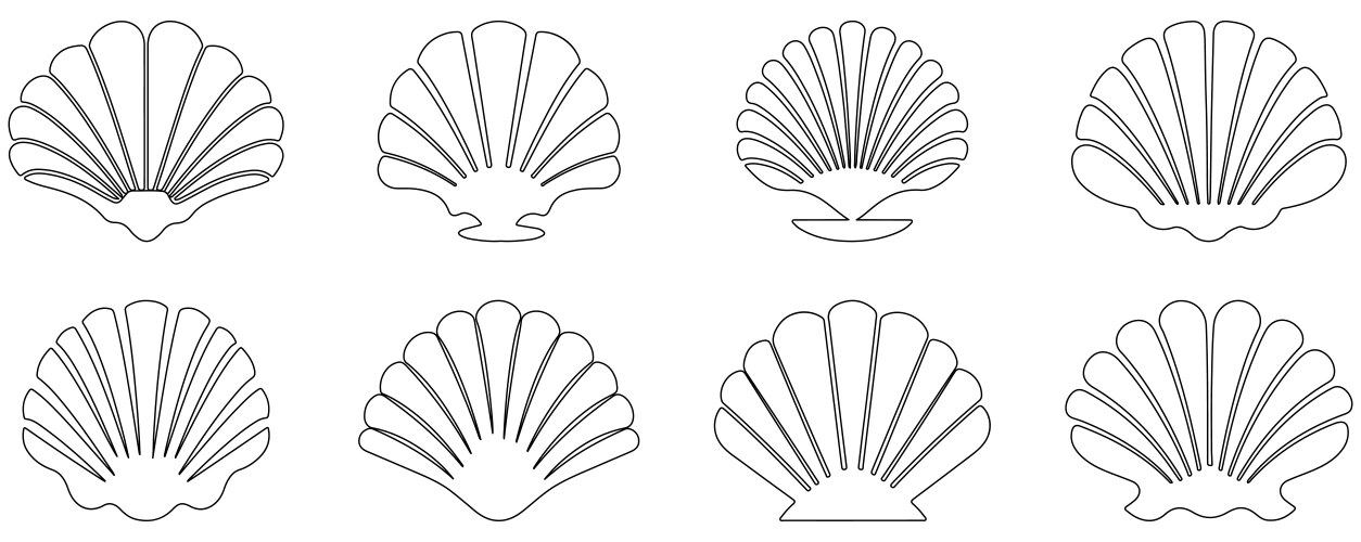 Pearl Outline Seashell Vector Images (over 2,000)