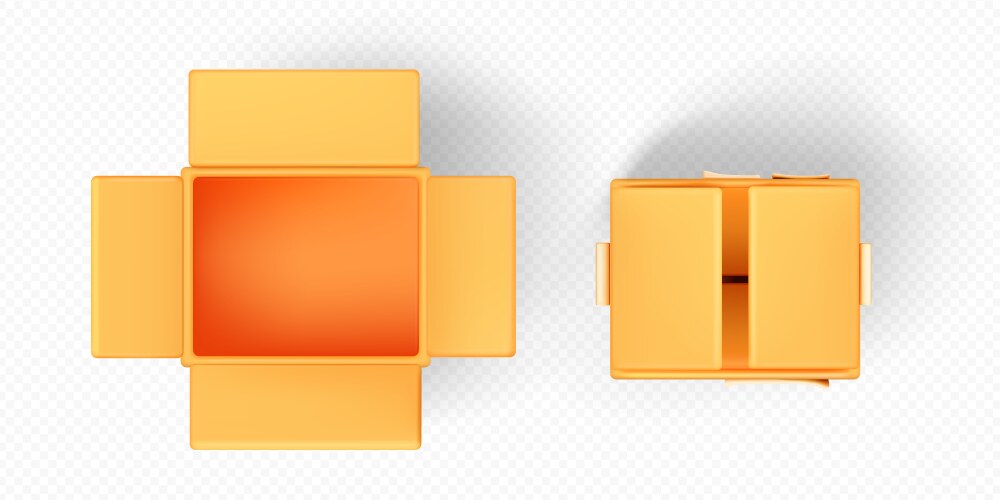 Kitchen equipment refrigerators top view set 6 Vector Image