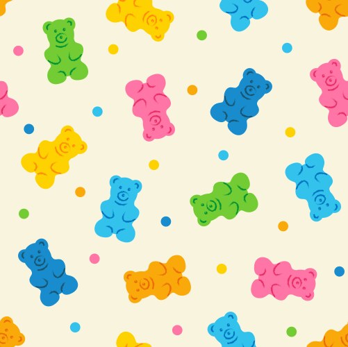Seamless confetti pattern in candy colors Vector Image
