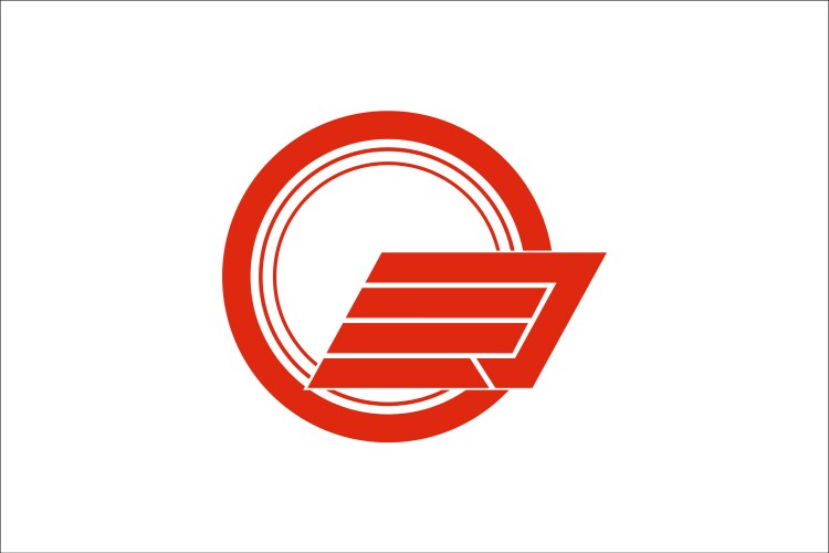 Flag of yamato kanagawa Royalty Free Vector Image