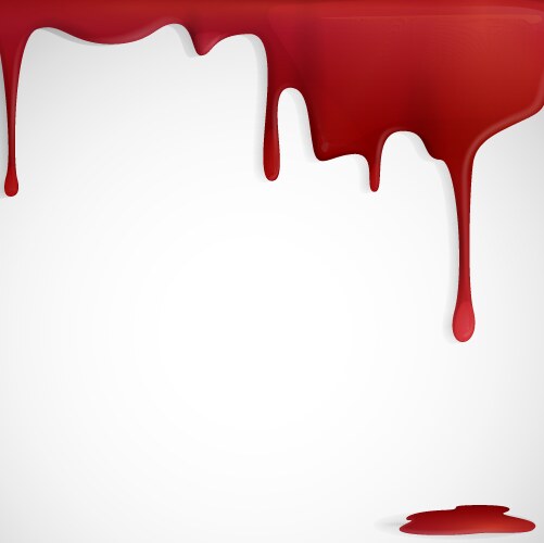 3D Blood Drop - Red Drip Royalty Free Vector Image