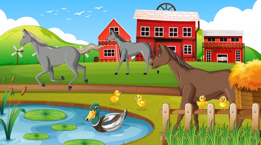 Horse Farm Clipart Vector Images (over 1,100)